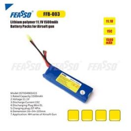 Bateria Lipo 11.1V 1500MaH (15C) Feasso (FFB003)
